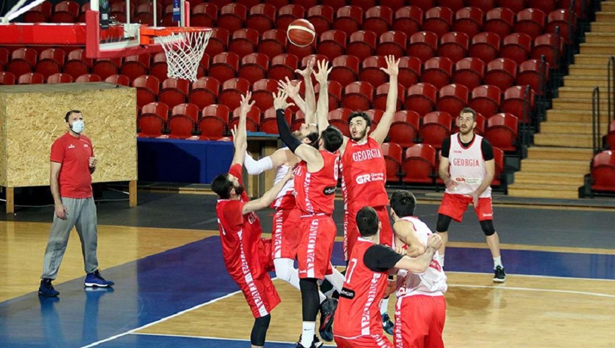 საქართველოს კალათბურთის ნაკრებმა სრული შემადგენლობით ივარჯიშა