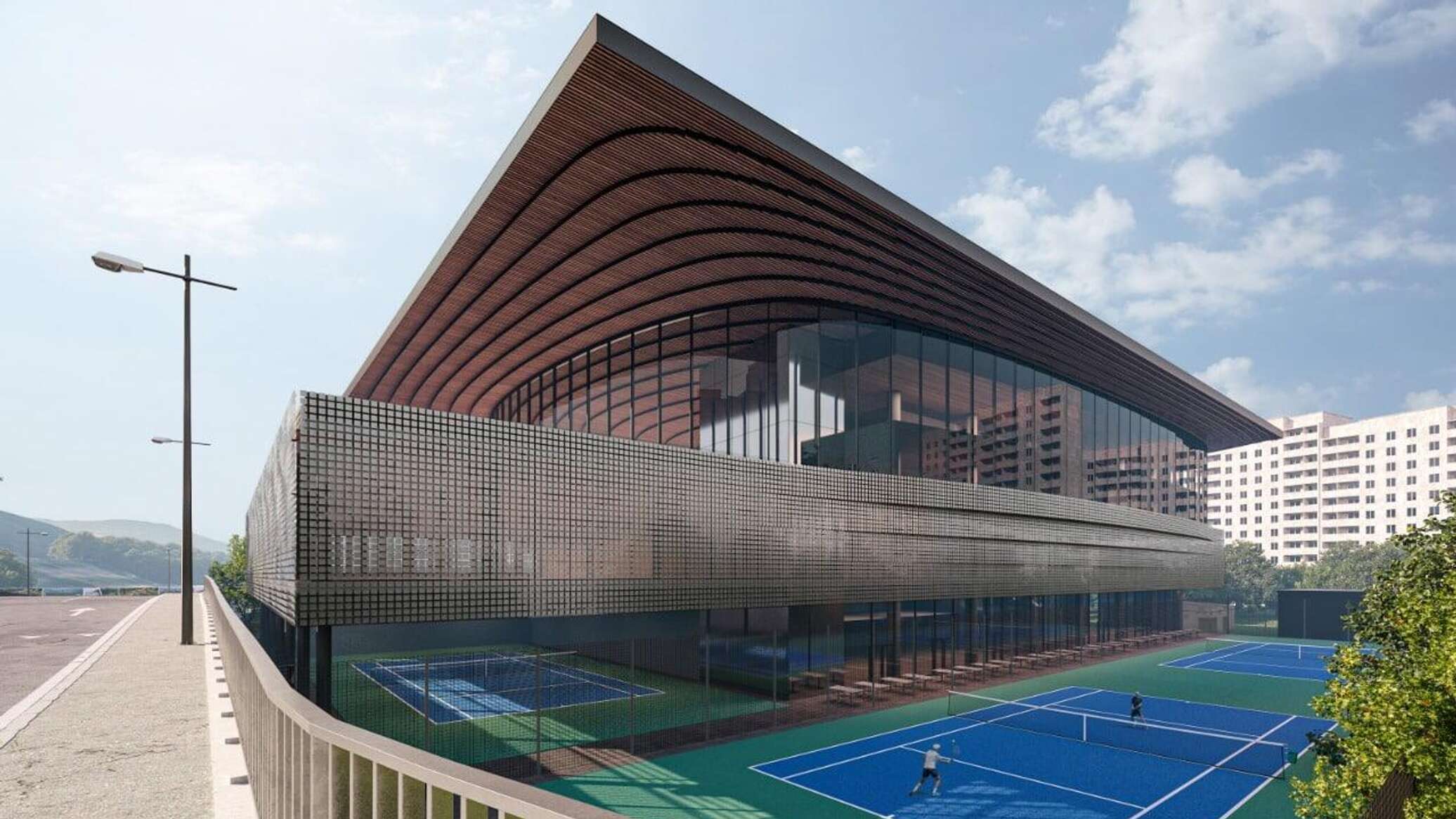 ყოფილი იპოდრომის მიმდებარე ტერიტორიაზე ჩოგბურთის კორტების მშენებლობა ...